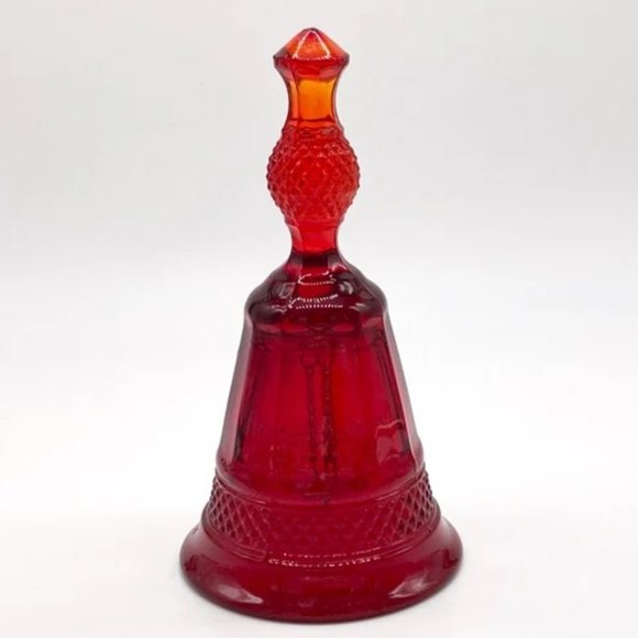Viking Glass | Accents | Red Glass Bell Viking Glass | Poshmark